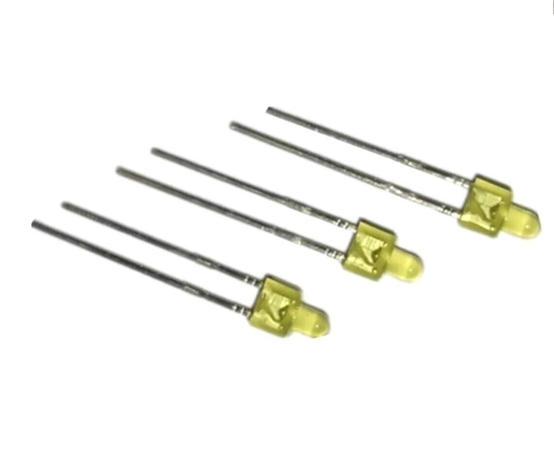 50pcs 2mm LEDS light Emitting Diodes Dome Top DIY Inc Resistors Blue G ...