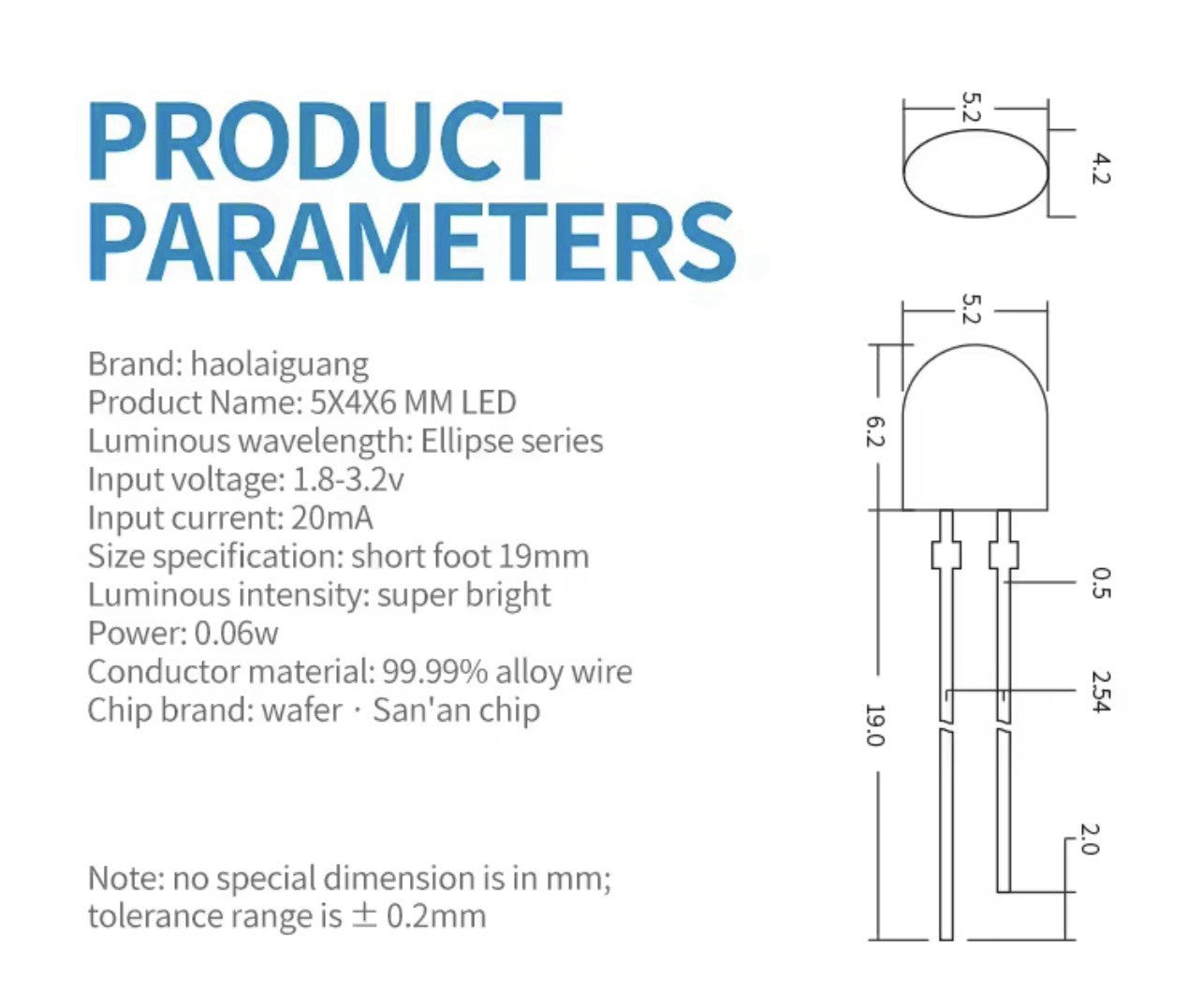 100PC RED 546 LED Oval Light Emitting Led Diode Clear Lens LED 625nm S ...