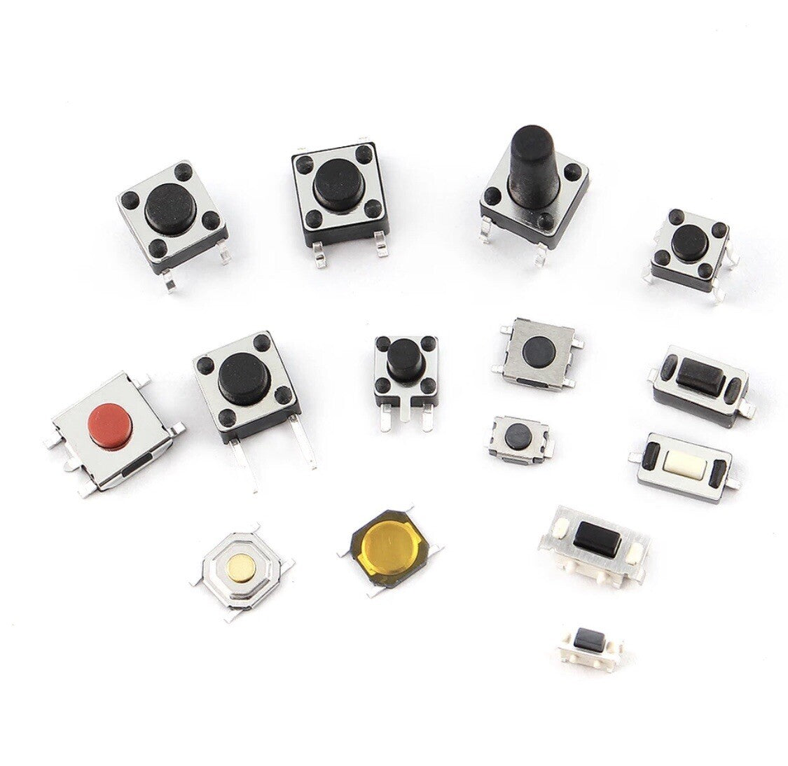 460Pcs Electronic Push Button Tactile On Off Momentary Switch 24 Style ...