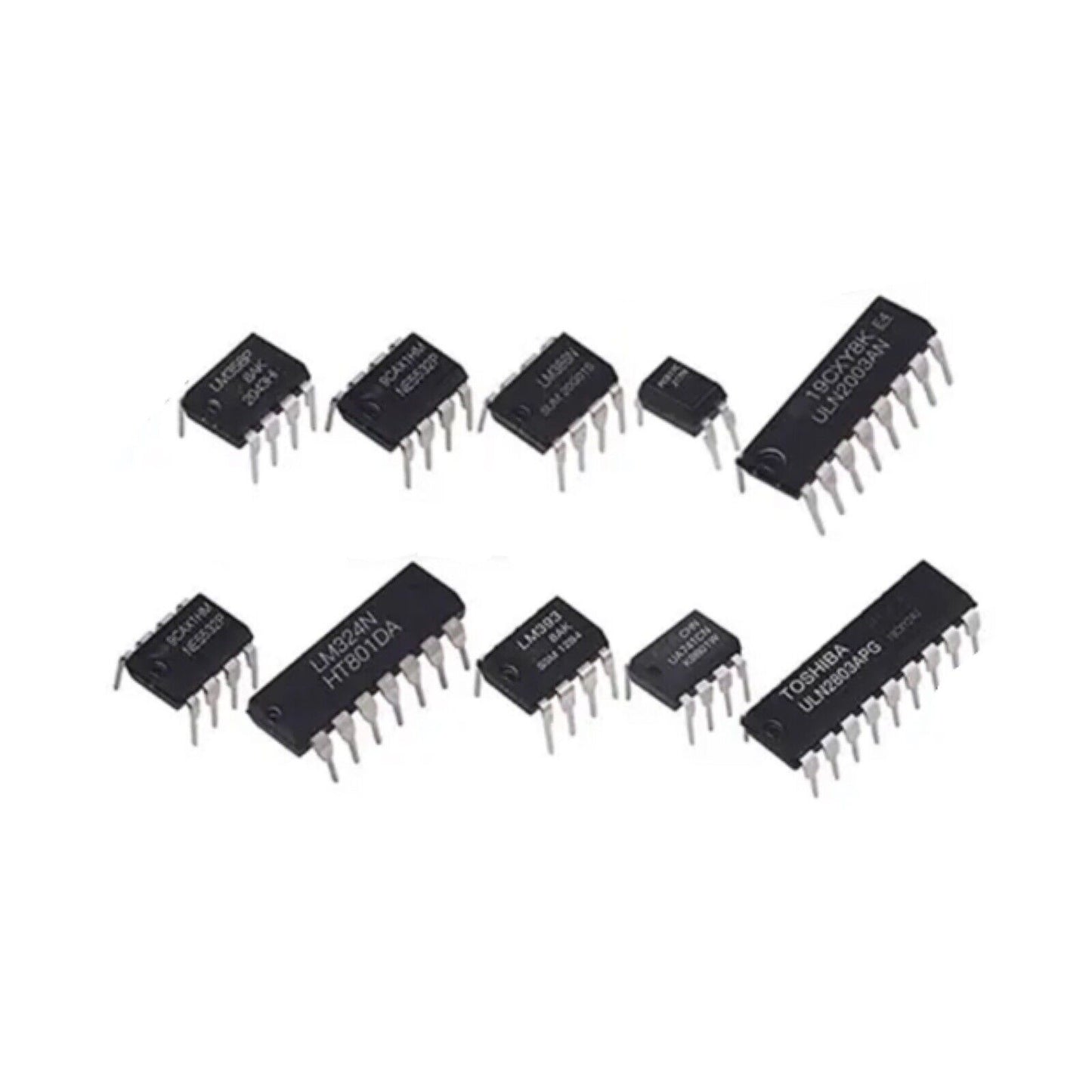 IC Assortment Kit 85 Pcs 10 Types Integrated Circuit Chips For Dual Op ...