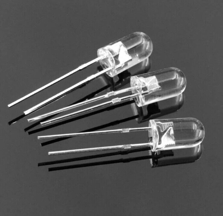 5mm DEEP BLUE VIOLET LED Light Emitting Led Diode Clear Round Head NO ...