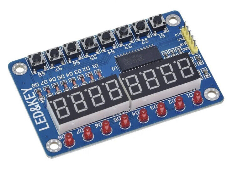 8 Bit Led Digital Tube 816 Keys Tm1638 Display Module For Avr Arduino