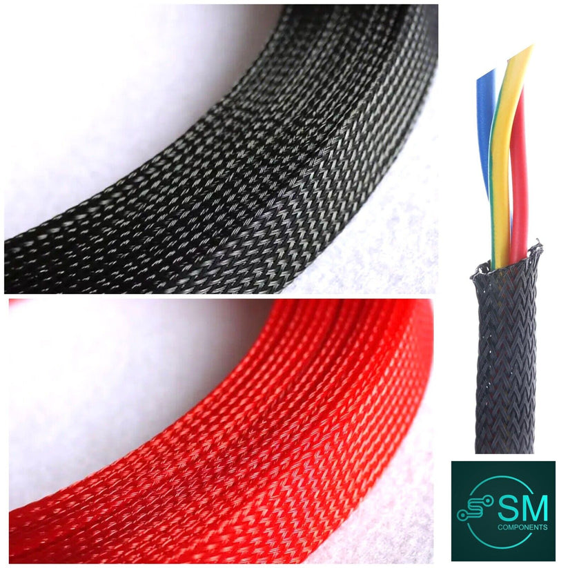 Expanding Braided Cable Sleeve Cable Tidy Abrasion Resistant Inc End S ...