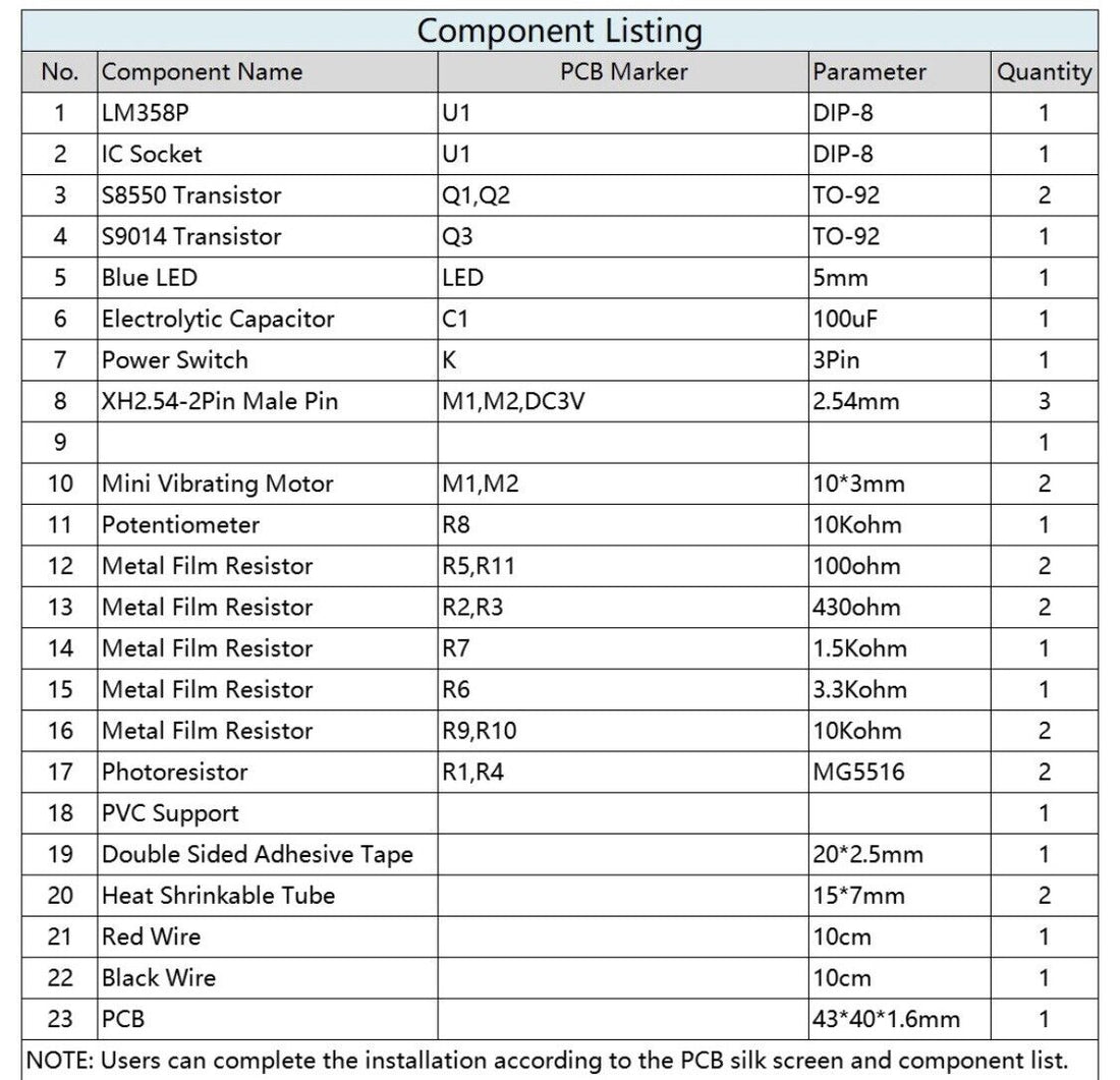 DIY Photosensitive Robot Firefly Kit LED Breathing Light Soldering Lig ...